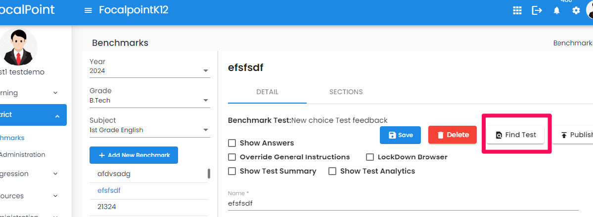 How Do I Search for and Add Tests to the Benchmark? – FocalPoint ...